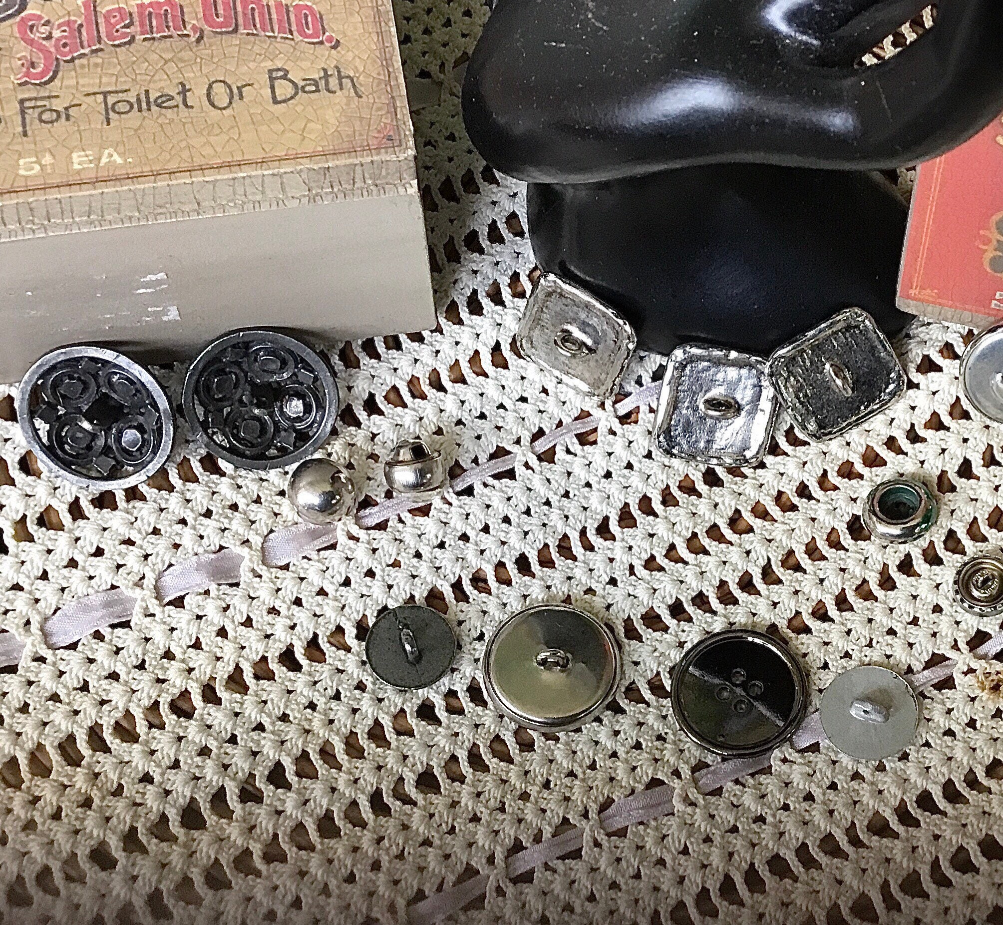 Gorgeous Vintage Antique Silver Metal Buttons - Etsy