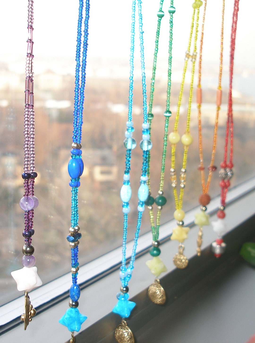 MERKABACHAKRA Specific Beaded Unisex AMULET/TALISMAN Necklaces/Waist ...