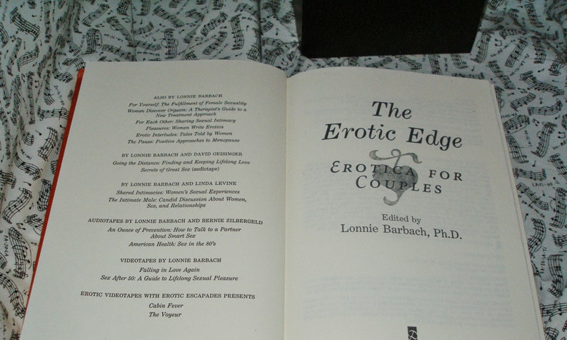 The Erotic Edge Erotica For Couples By Lonnie Barbach Ph D Etsy
