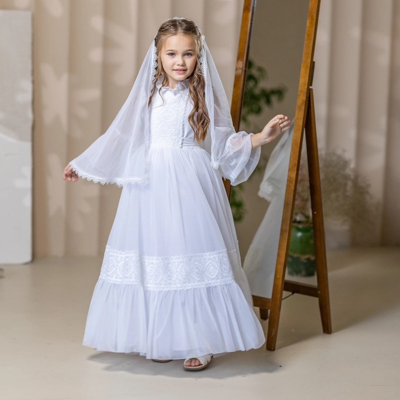 First Communion Dress - Etsy