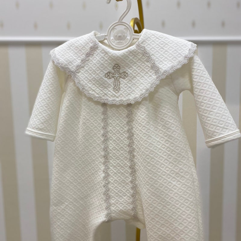 Romper Boy Baptism Outfit - Etsy UK