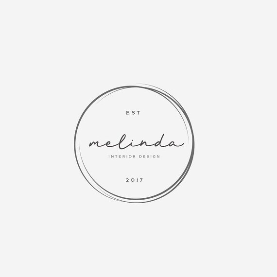 Stationery Premade Logo Design Minimalist Watermark Logo Boutique logo ...