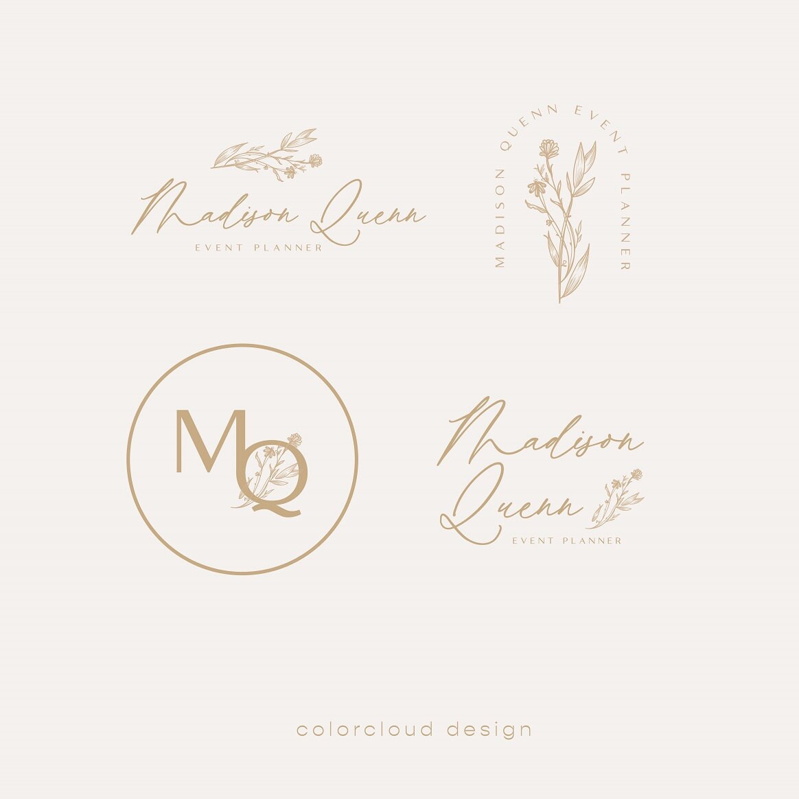 Stationery Premade logo Calligraphy logo Branding kit Watermark Vector ...