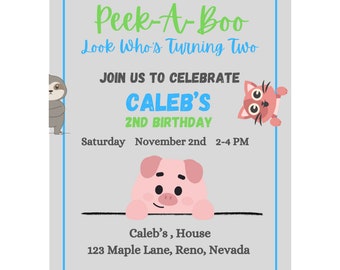 Baby First TV Birthday Invitation PRINTABLE Boy/girl 1st Party / Baby ...