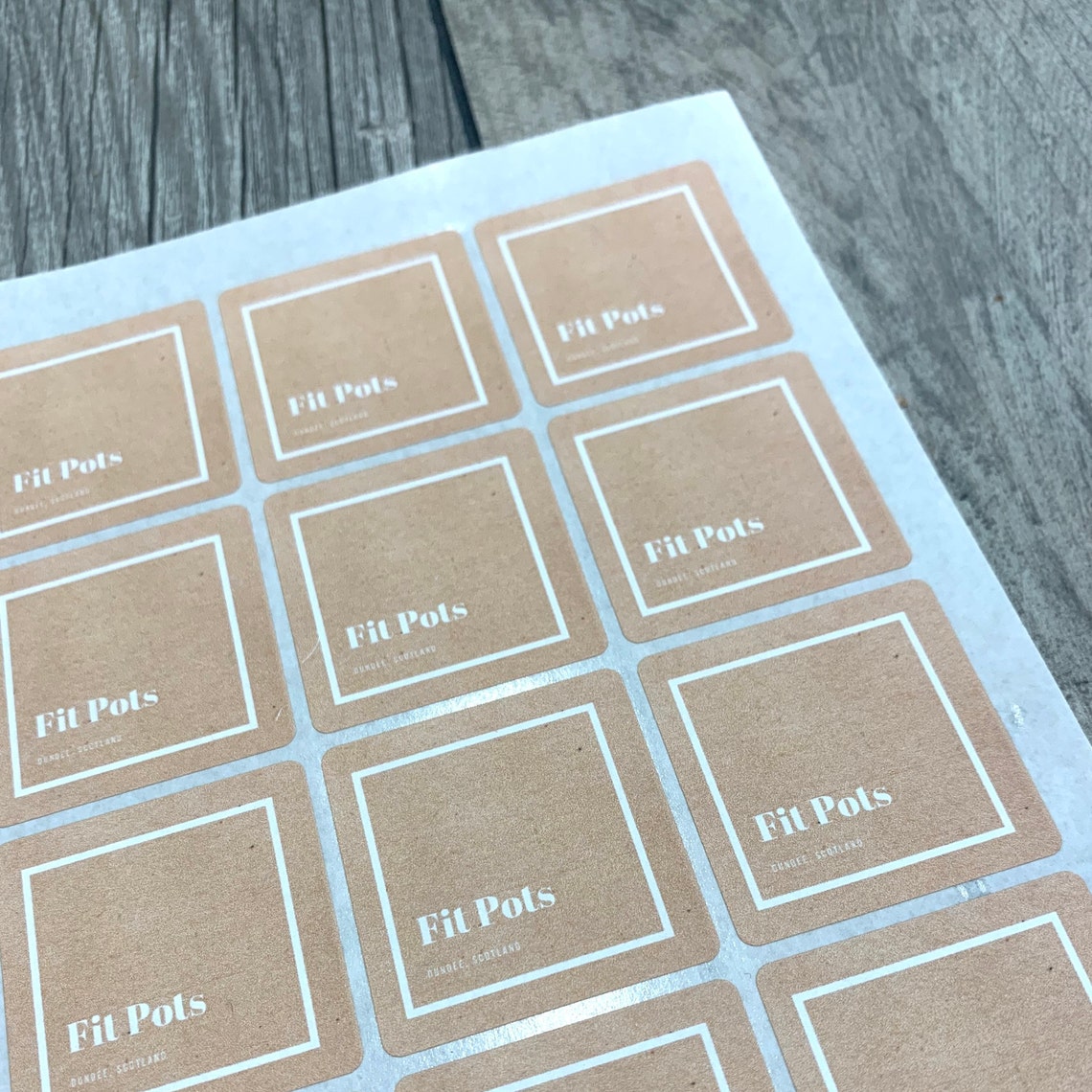 Square Logo Stickers / Custom Square Stickers / Square - Etsy UK