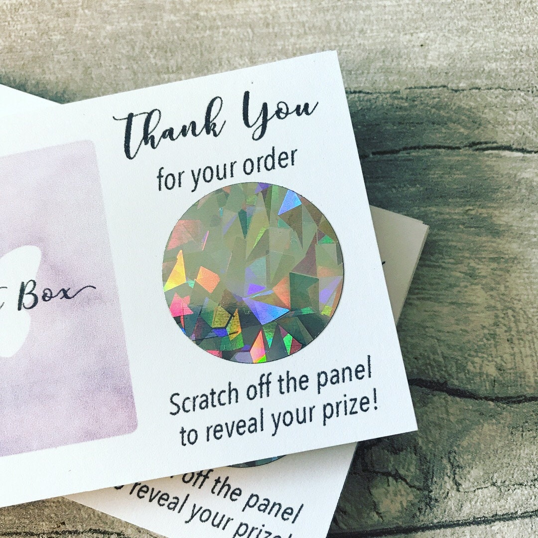 Personalised Scratch Cards // Scratch Cards // Business - Etsy