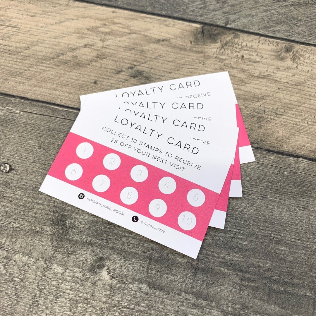 Loyalty Cards / Customer Loyalty Cards / Reward Cards / Customer Reward ...