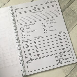 Order Book // Customised Order Book // Business Order Book // Order ...