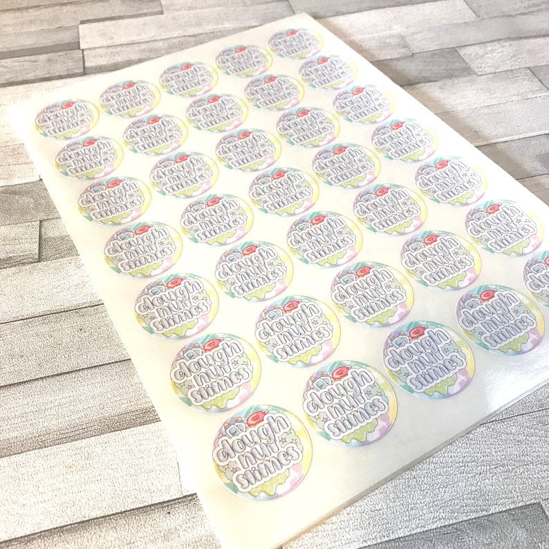 Round Logo Stickers / Custom Stickers / Logo Stickers / - Etsy