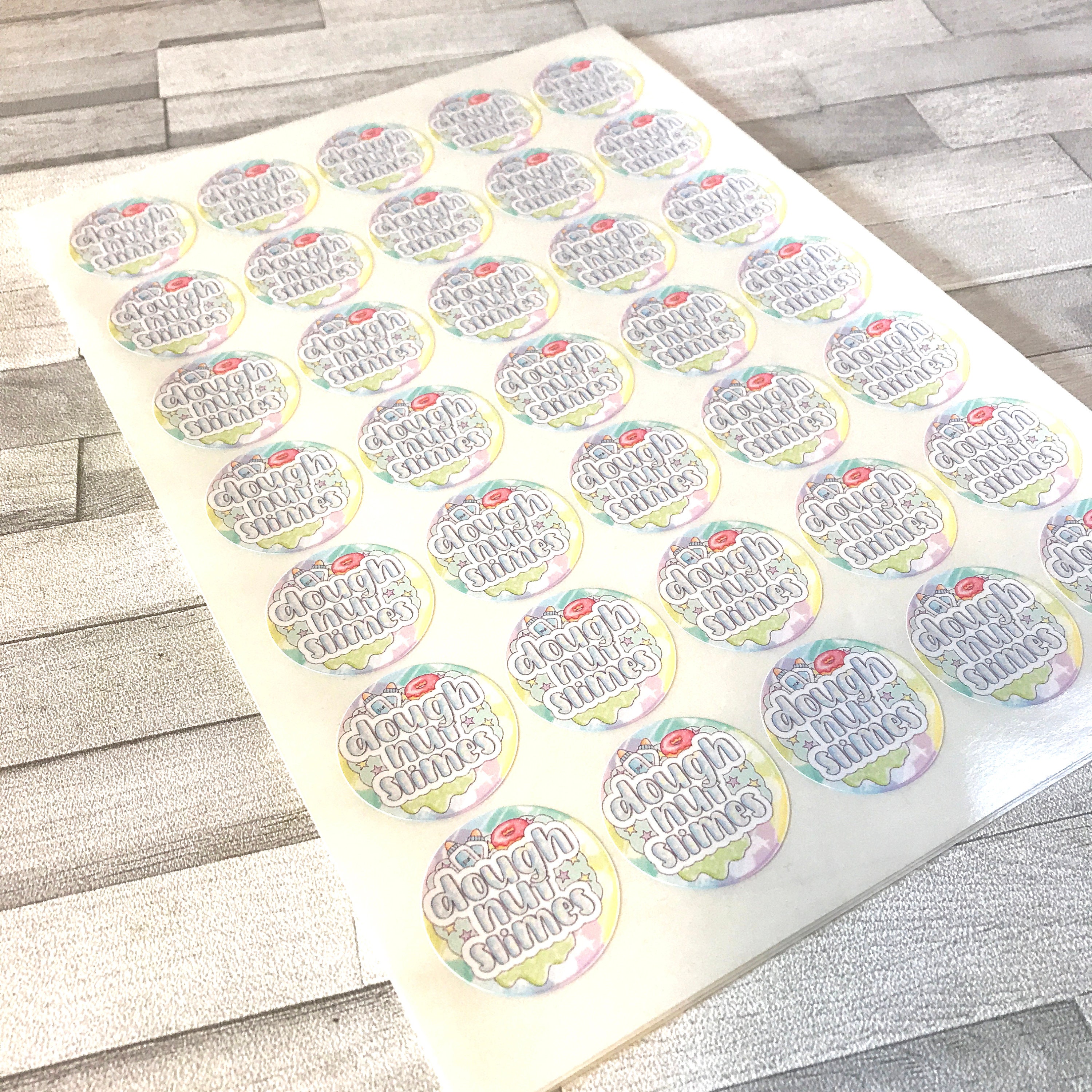 Round Logo Stickers / Custom Stickers / Logo Stickers / | Etsy