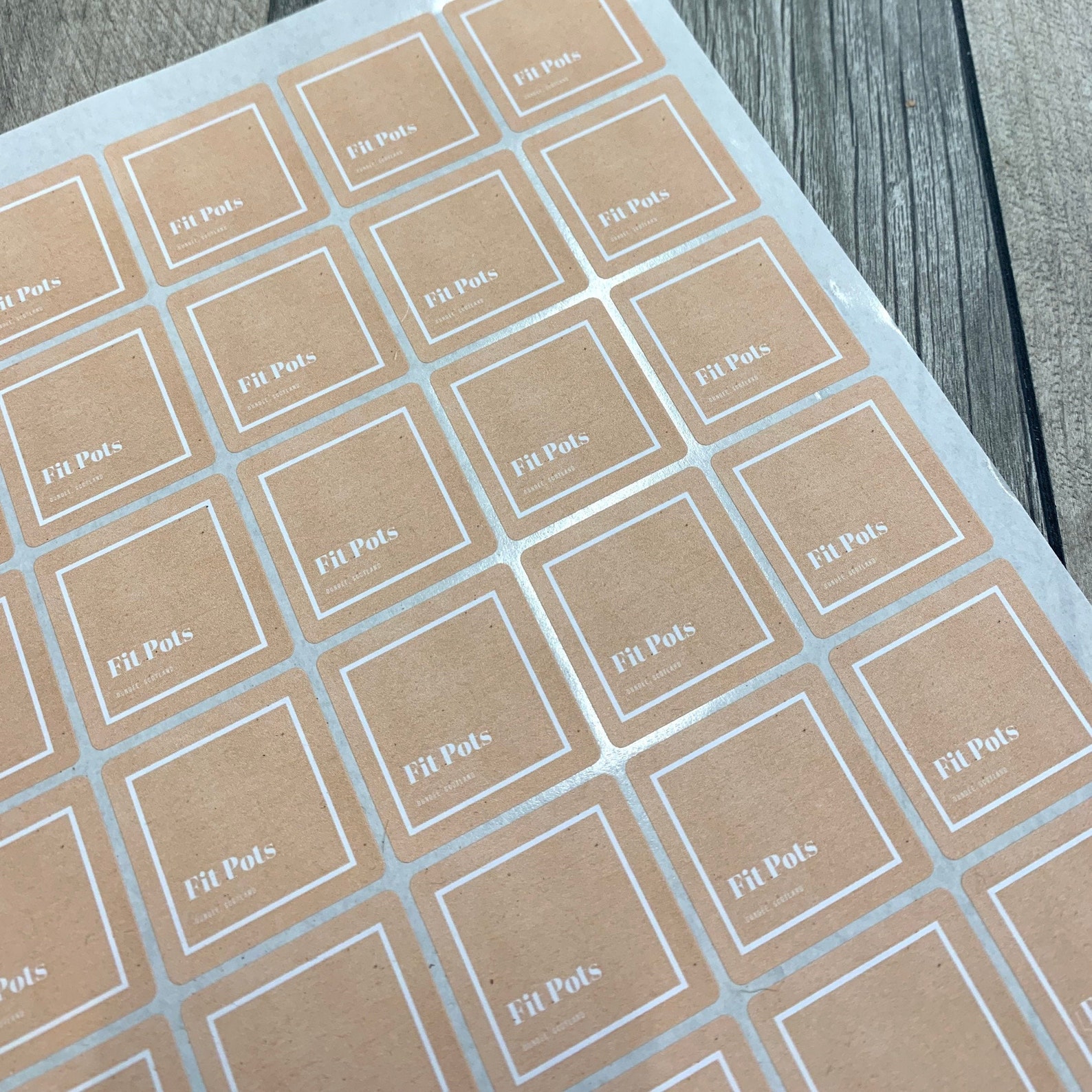 Square Logo Stickers / Custom Square Stickers / Square | Etsy UK