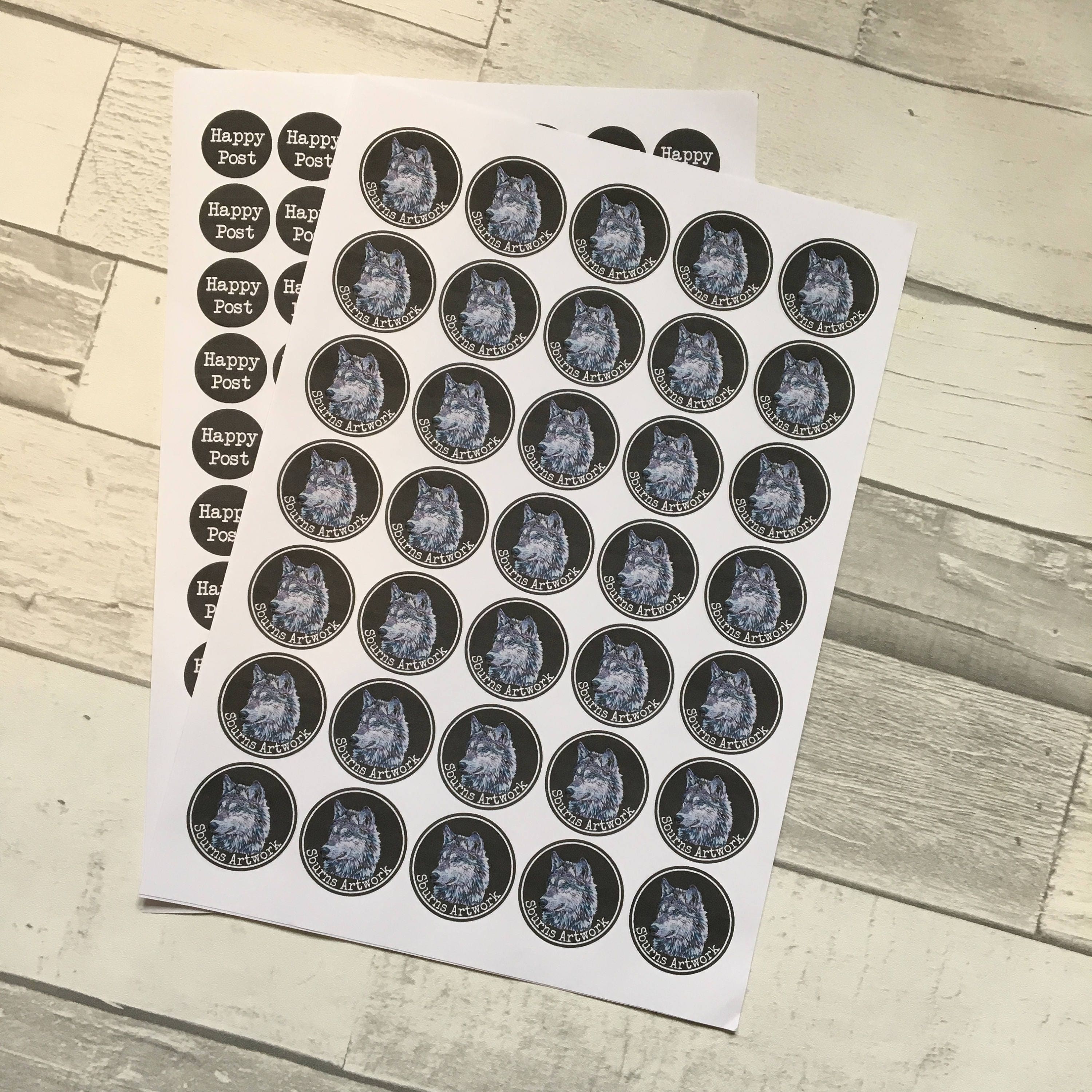 Round Logo Stickers / Custom Stickers / Logo Stickers / | Etsy