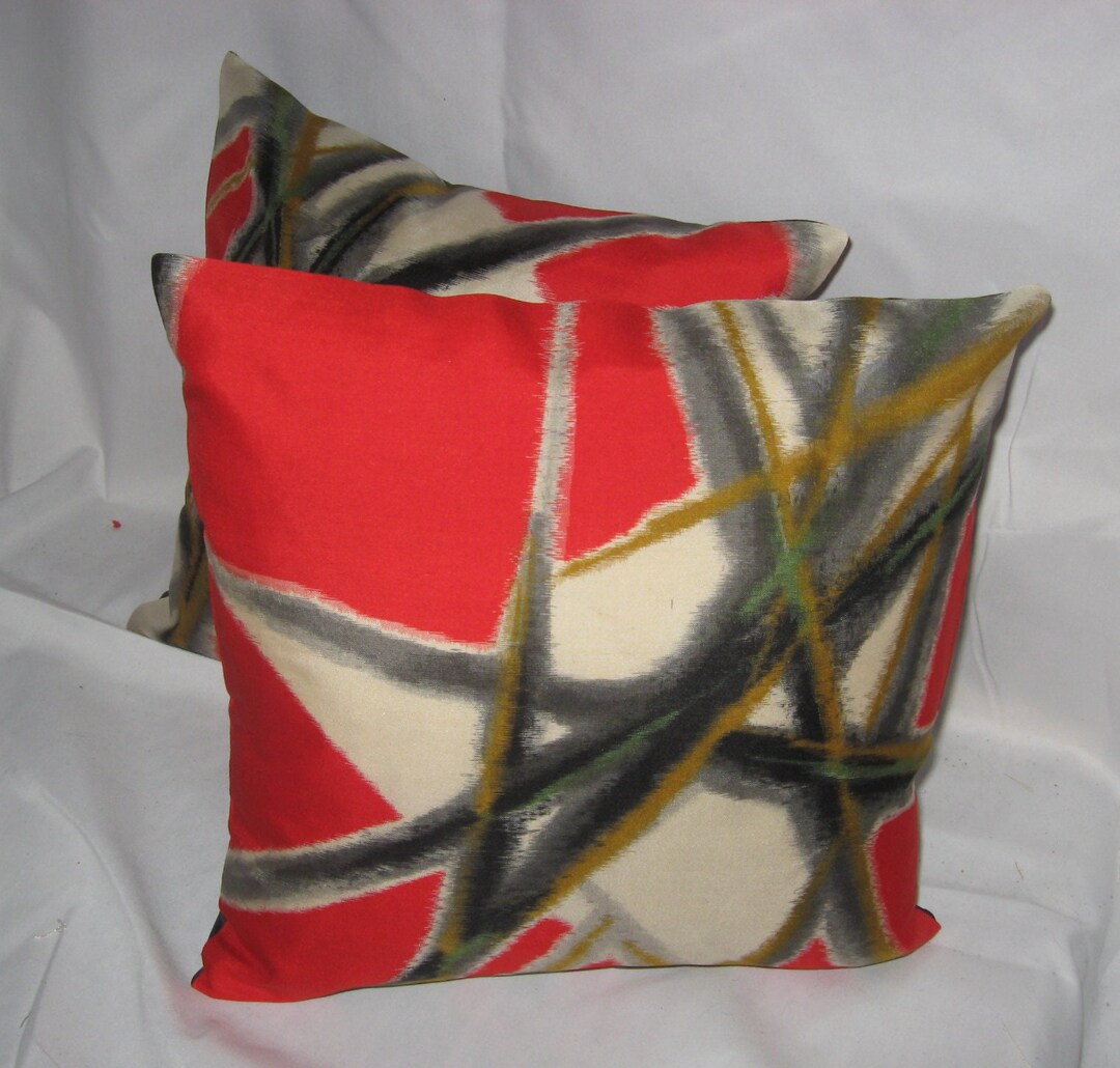 Silk Pillow, Kimono Remake, Ikat, Tit Silk, Fine, 30 X 30 Cm wild ...