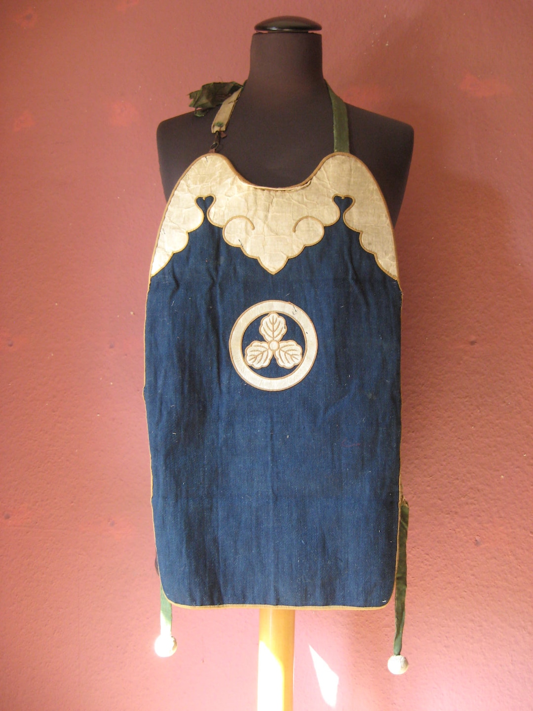 Mune-ate, Antique, Japanese Breast Apron, Indigo, Breast Shield With ...