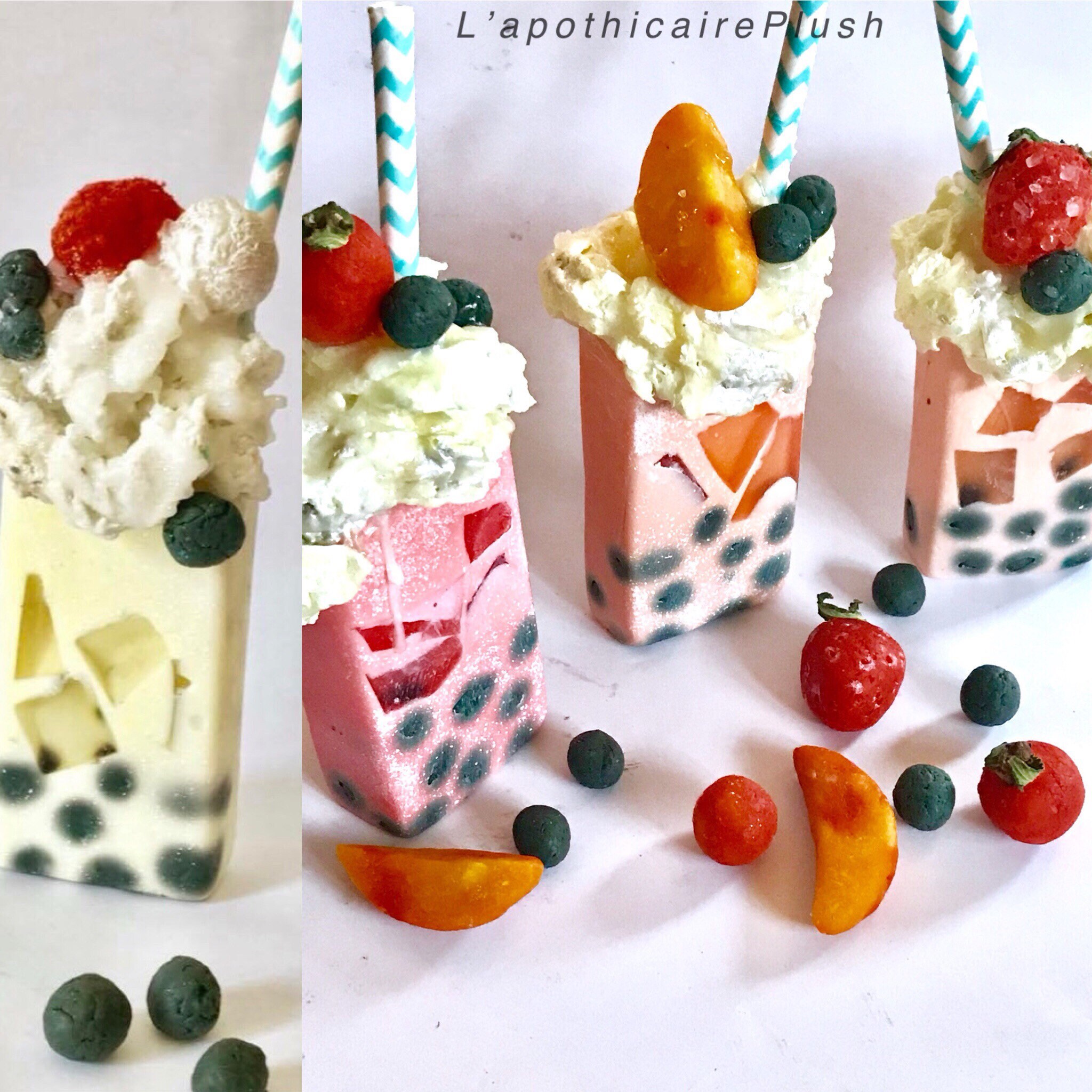 Lychee Soap bubble Tea Soap Ice Cream soap Gift Soap | Etsy