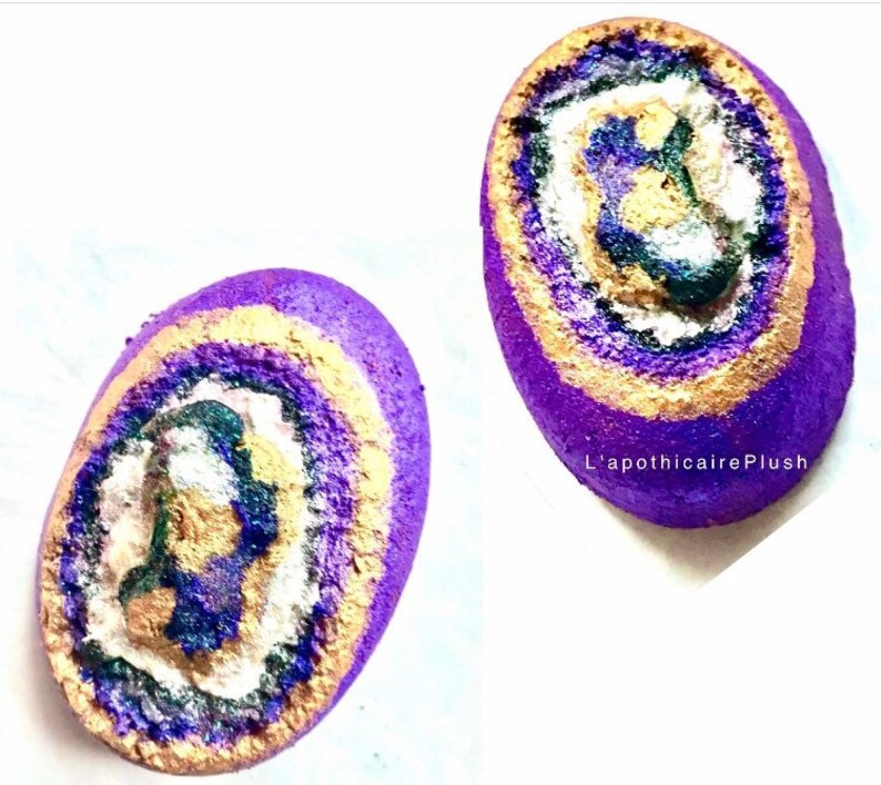Geode Bath Bomb Bath Bomb Gemstone Bath Bomb Glitter Bath | Etsy
