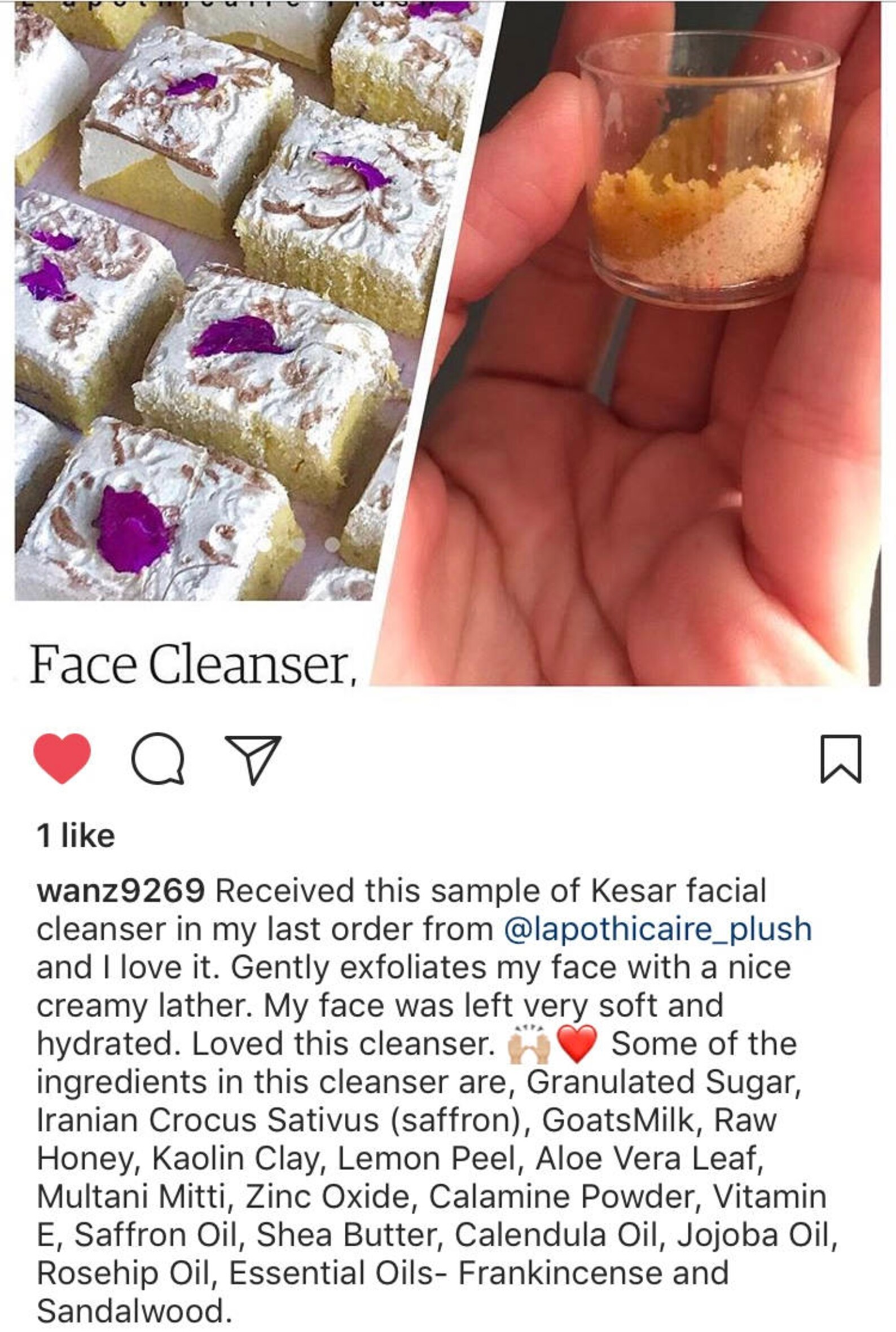 Kesar Face Cleanser Exfoliating Face Scrub Face Wash - Etsy