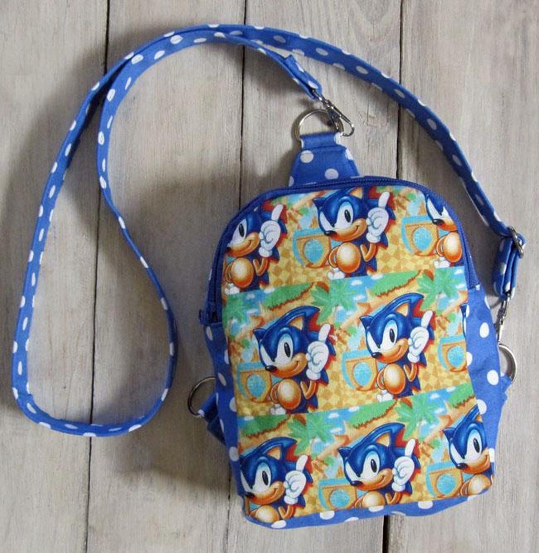 Sonic Hedgehog Mini Back Pack Fun Size yet Functional With Interior ...