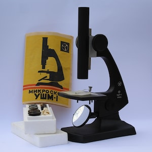 NEW Vintage Soviet Microscope Ushm-1, УШМ-1, USSR 1980s, Old Tool , Old ...
