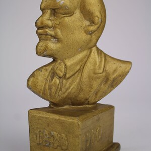1970 Bust of Lenin. Vintage Desk Souvenir. Memorabilia Soviet Era ...