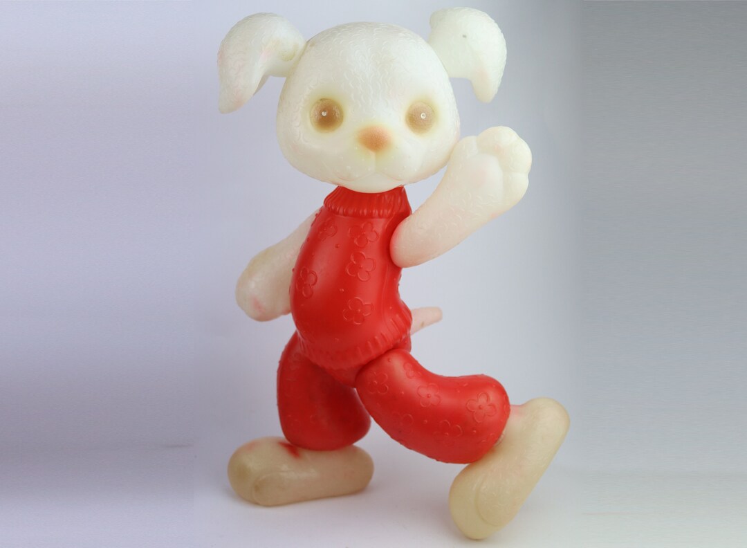 40 Cm Big Rare Soviet Dog, Soviet Toy, Vintage Toy, Doggy, Dog, Plastic ...