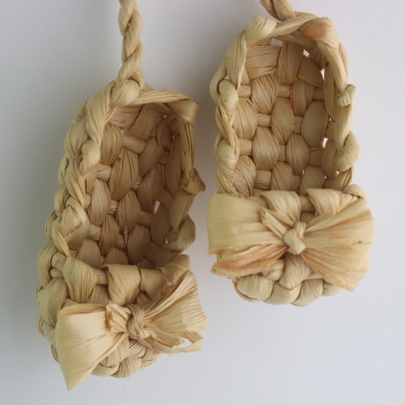 Woven Straw Shoes - Etsy