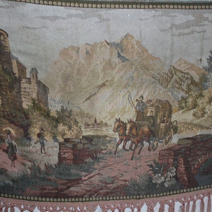 Vintage Gobelin Carpet, Tapestry Carpet, Vintage Wall Carpet, Bedspread ...