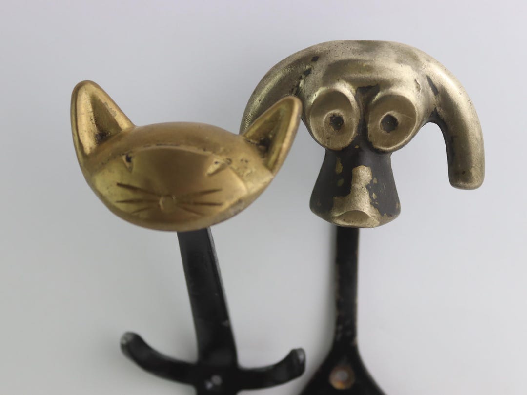 Soviet Wall Hooks Dog and Cat. Hook Dog. Hook Cat. Ussr Coat Hook ...