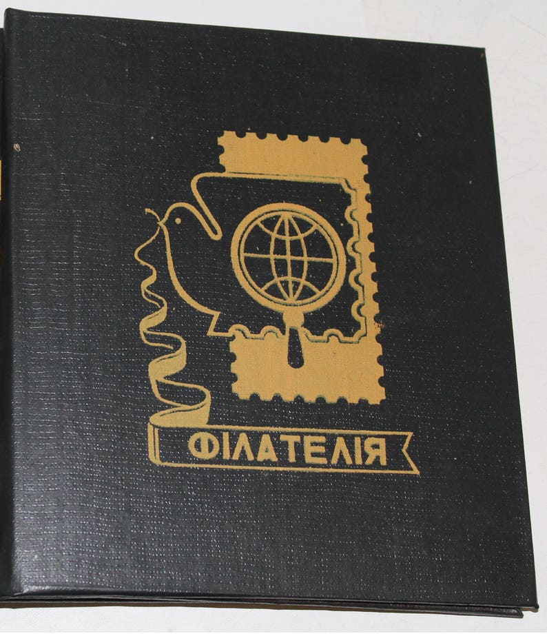 Soviet Postage Stamp Collecting Album,vintage Stamp Book, Small Stamp ...