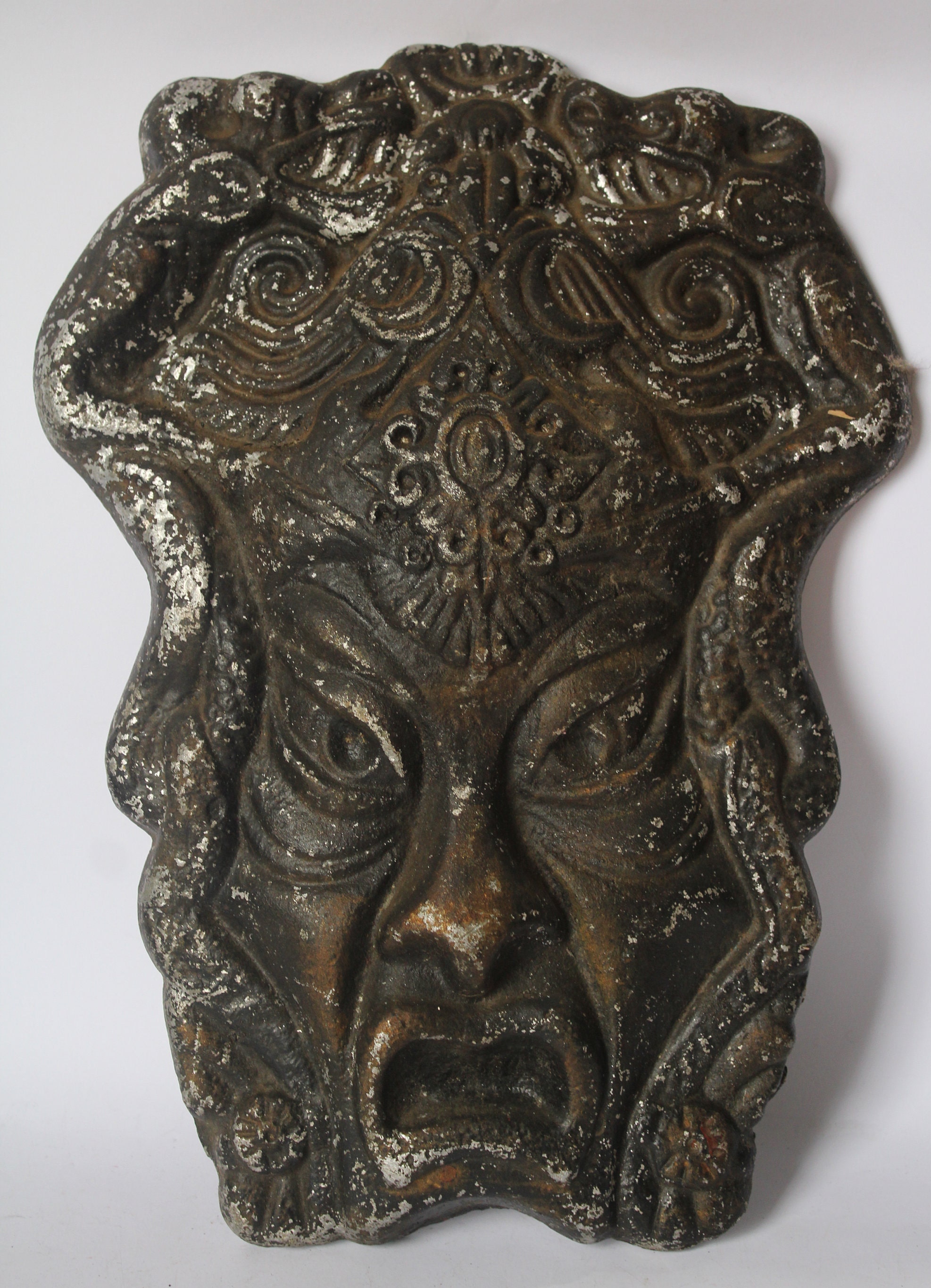 Vintage Metal Face Samurai. Soviet Decor. Vintage Metal Mask. | Etsy