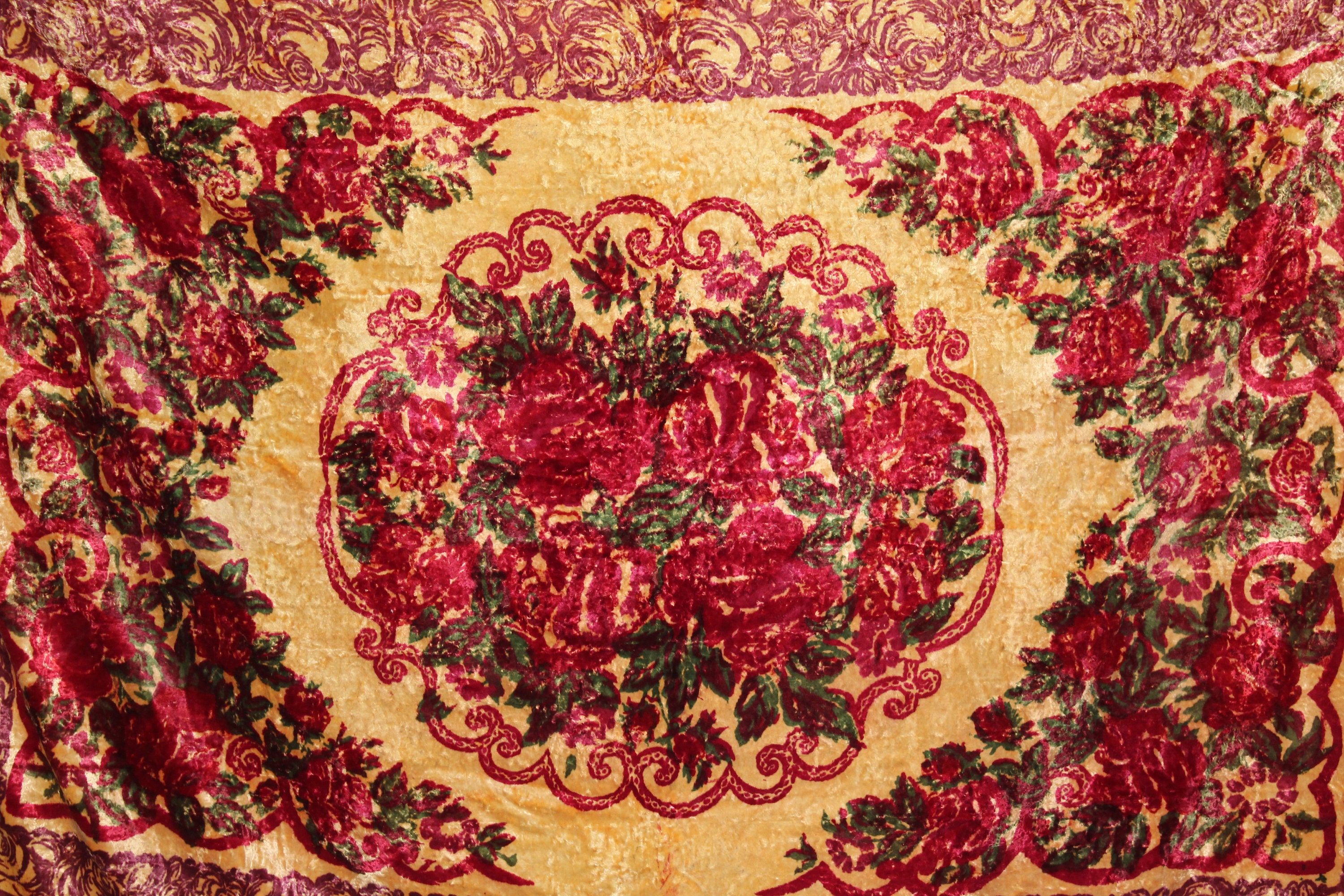 Soviet Plush Tablecloth Vintage Tablecloth Rustic Carpet | Etsy