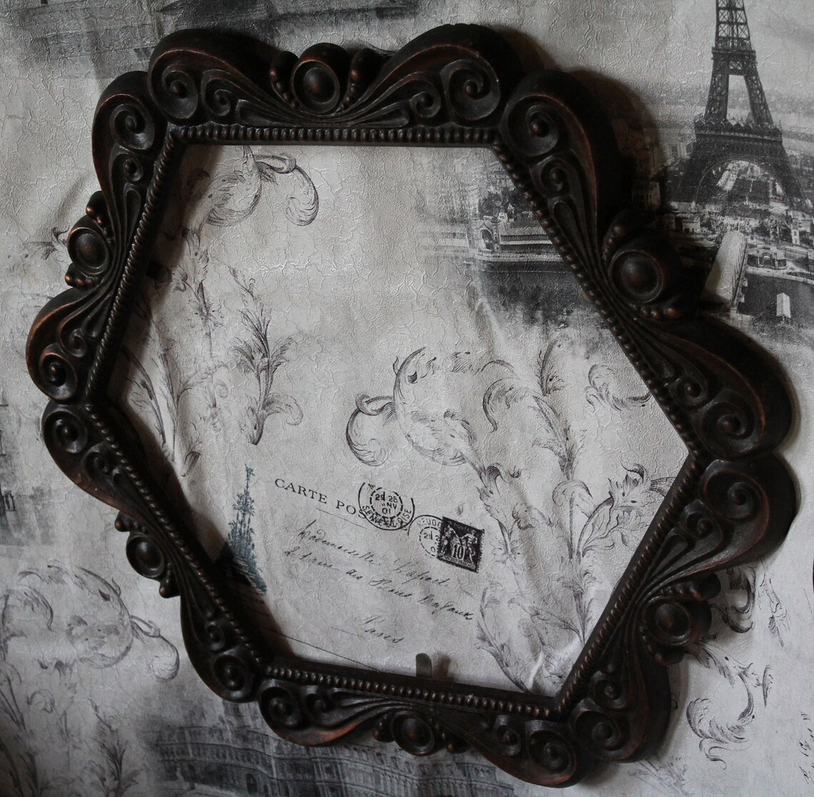 Soviet Mirror Frame, Vintage Mirror Frame, Soviet Rustic Wall Decor ...