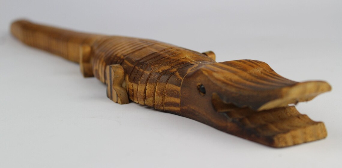 Vintage Hand Carved Wooden Crocodile Crocodile Hand Made - Etsy