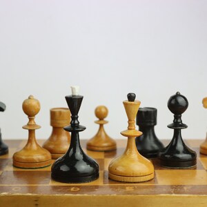 Soviet Chess. Soviet Wooden Chess. Wooden Soviet Chess Set. - Etsy