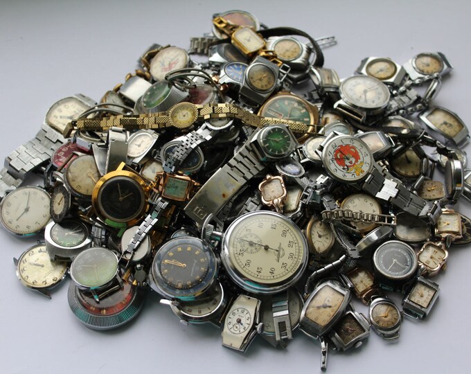 Set of 109 Soviet Watches, Soviet Watch, Ladies Watch, Mechanical Mens ...