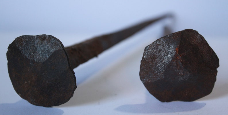 Two Vintage Ship Nails, Soviet Nail, Nails, Rusty Nail, Vintage Nail ...
