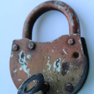 Vintage Soviet Padlock. Padlock With Key. USSR Working Padlock. Iron ...