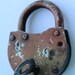 Vintage Soviet Padlock. Padlock With Key. USSR Working Padlock. Iron ...