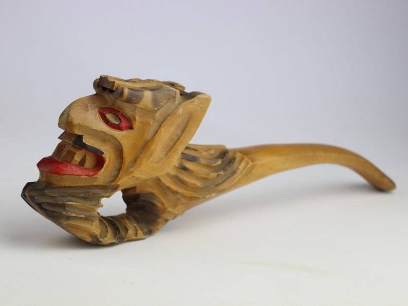 Soviet Wooden Smoking Pipe Devil. Mephistopheles. Vintage - Etsy