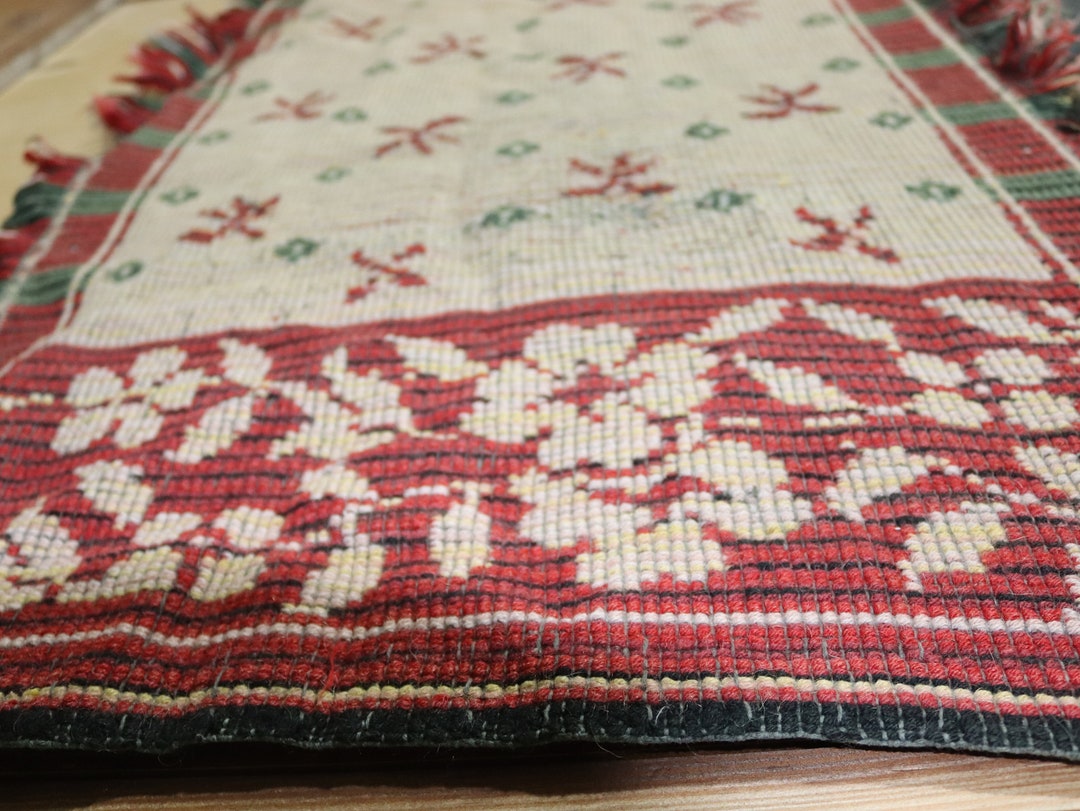 Soviet Cotton/wool Bedspread/blanket/cover/carpet, Vintage Carpet ...