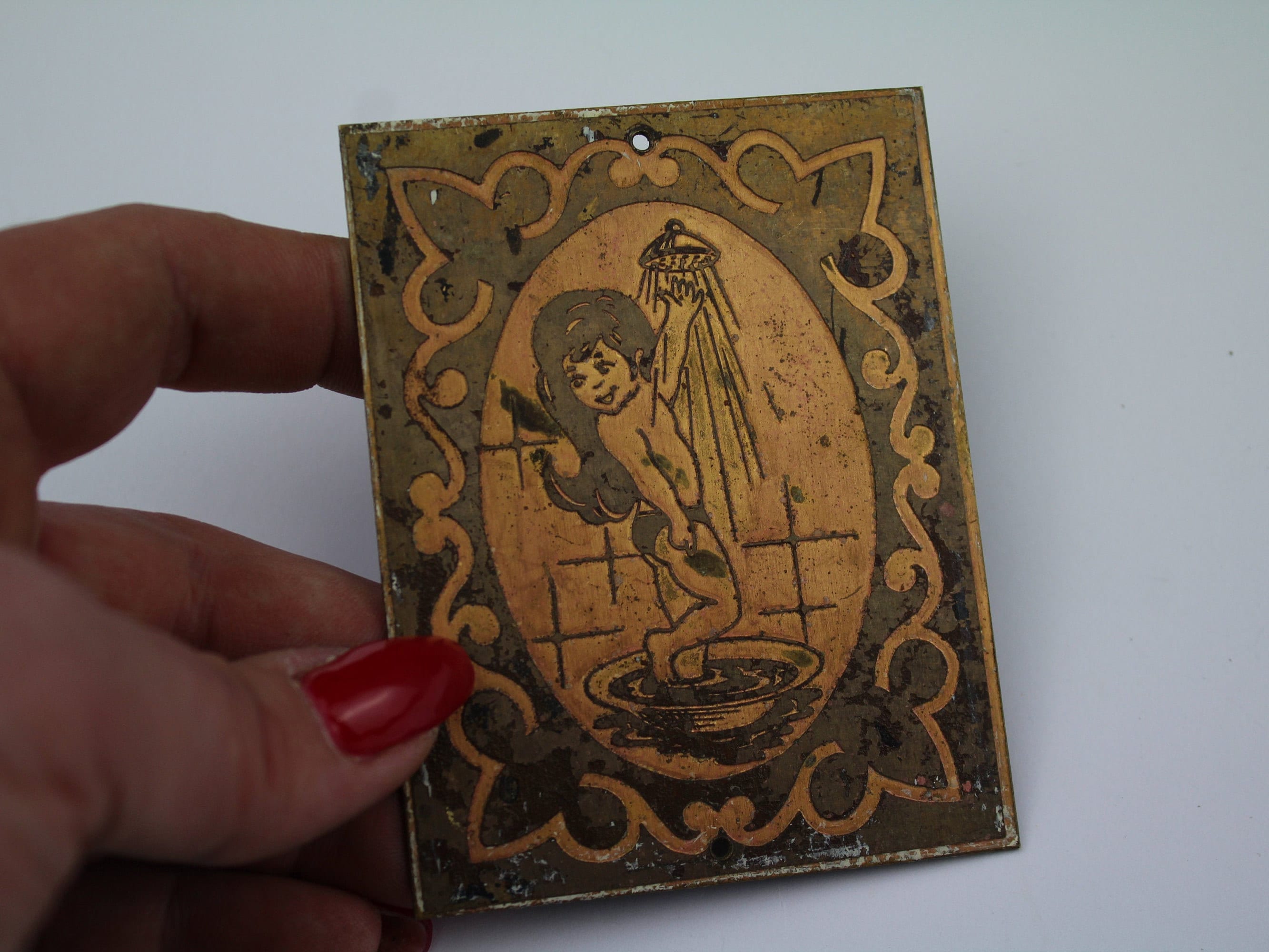 Soviet Metal Bathroom Door Sign. Wall Picturebathroom . - Etsy