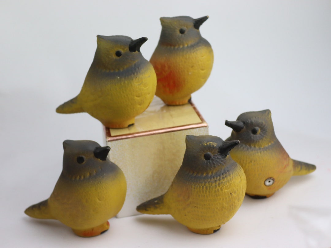 Vintage Flock of Birds. Soviet Rubber Bird Toy. Ussr Quality Toy ...