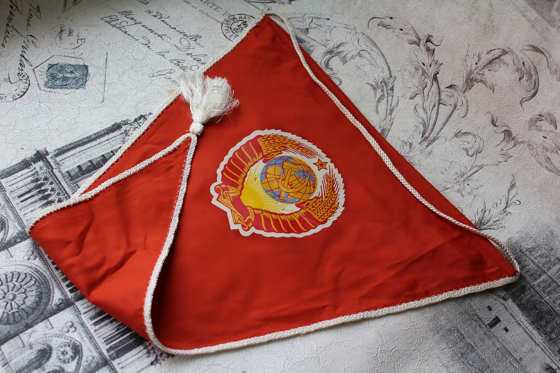 New Vintage Soviet Flag Banner. Lenin Pennant . Banner USSR. - Etsy