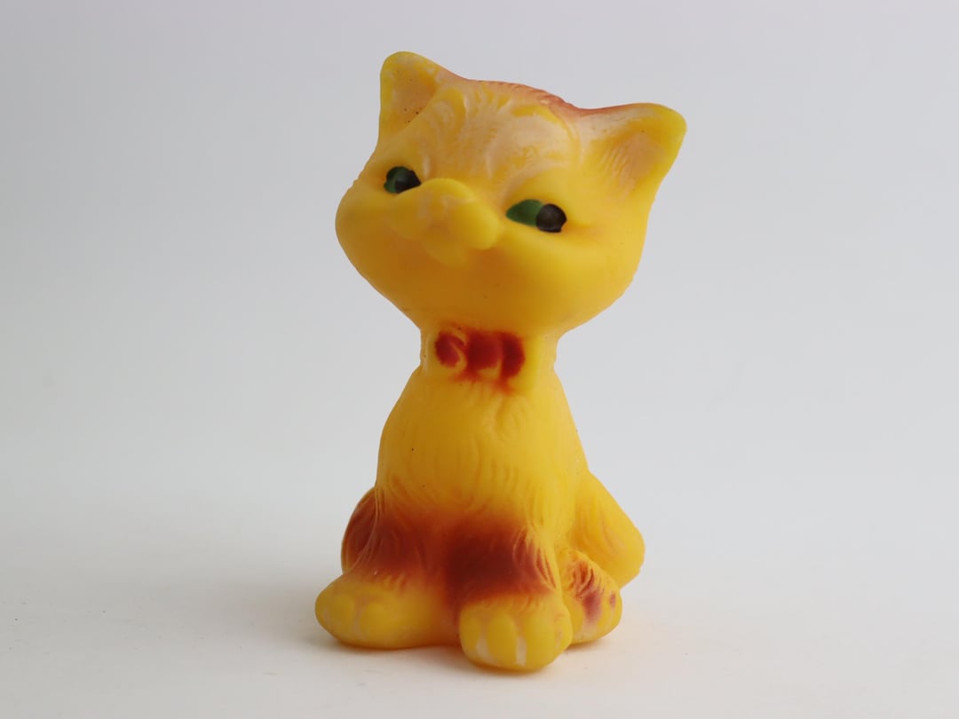 12 Cm Vintage Rubber Kitty, Soviet Cat, Soviet Doll, Ussr Russian ...