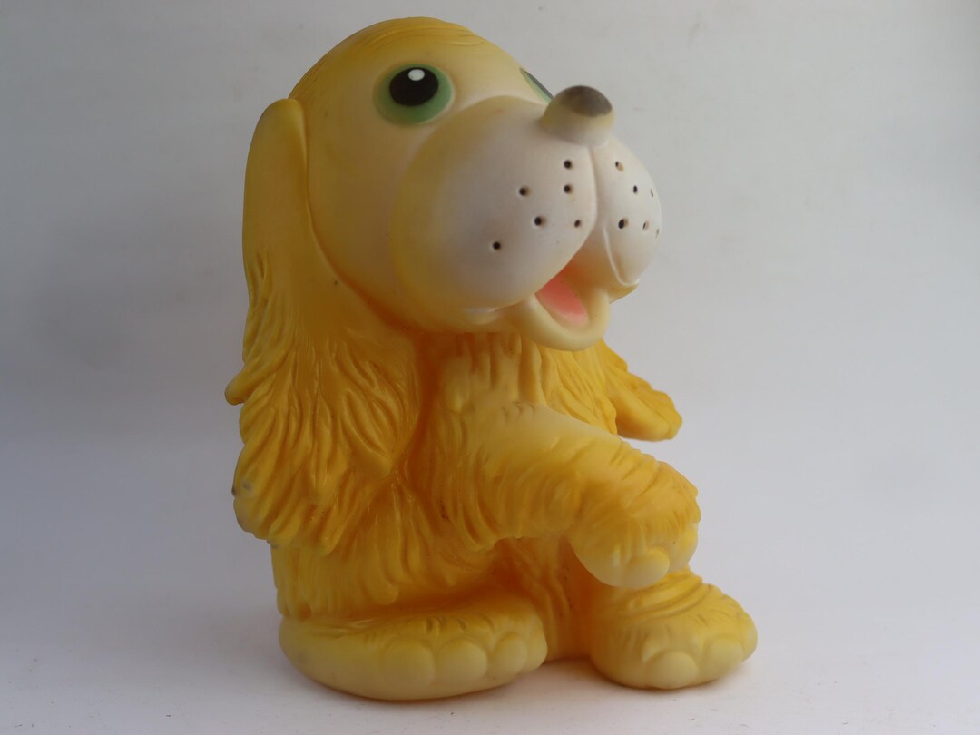 22 Cm Large Soviet Vintage Rubber Puppy Toy. Soviet Rubber Dog Toy ...