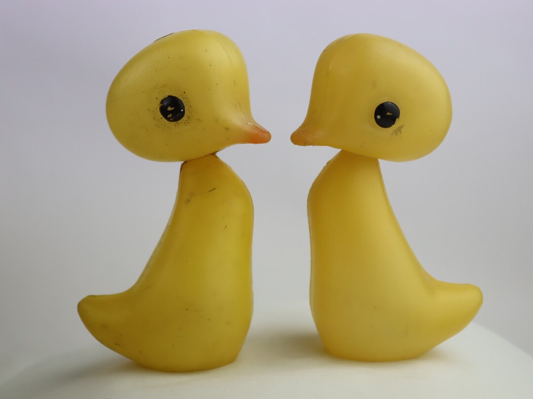 13 Cm Duet Soviet Plastic Duck Toys, Vintage Duckling Toy, Chicken Ussr ...