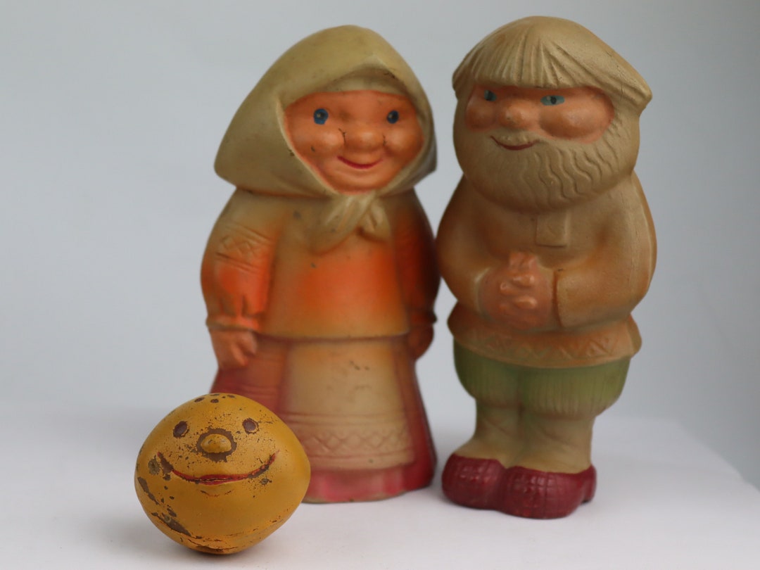 Rare Soviet Rubber Toys, Soviet Vintage Toy, Ussr Doll, Grandmother ...