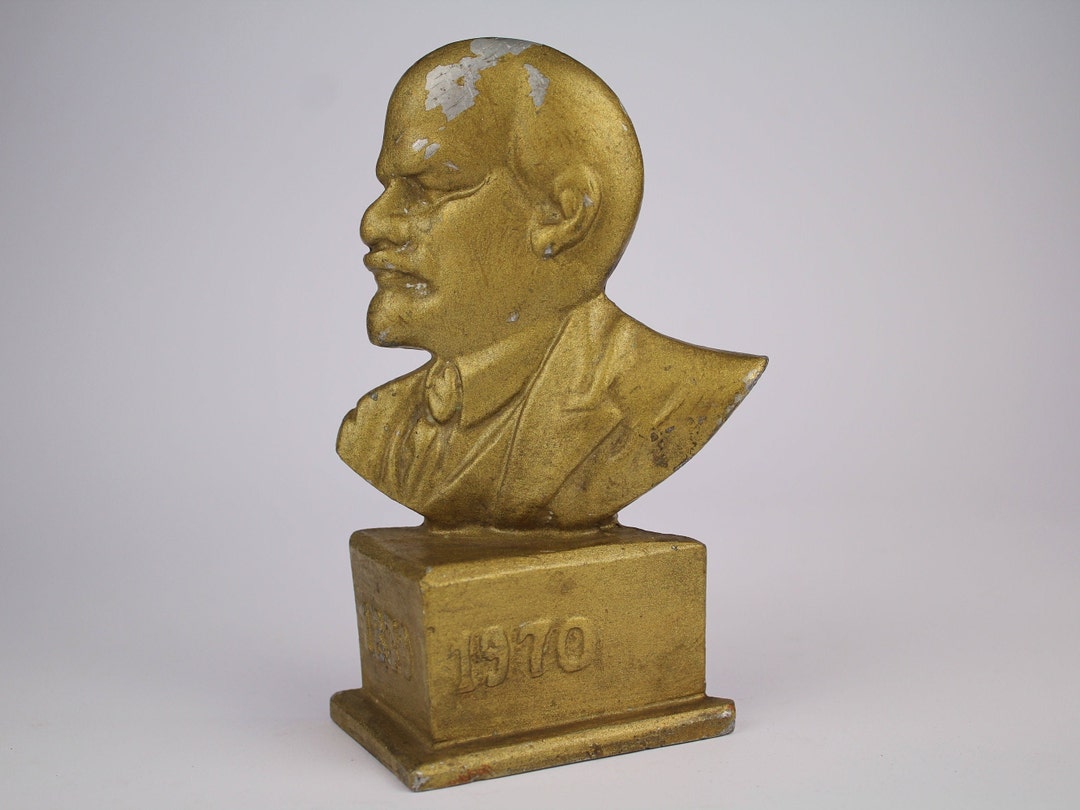 1970 Bust of Lenin. Vintage Desk Souvenir. Memorabilia Soviet Era ...