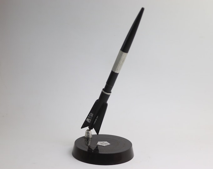 1961 Rare Soviet Bakelite Rocket Fountain Pen With Stand Earth Orbit ...