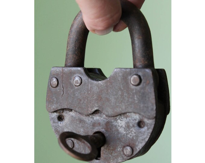 Vintage Soviet Padlock. Padlock With Key. USSR Working Padlock. Iron ...